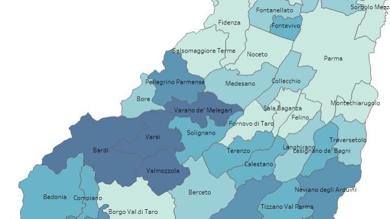Cartografie confini comunali | Provincia di Parma